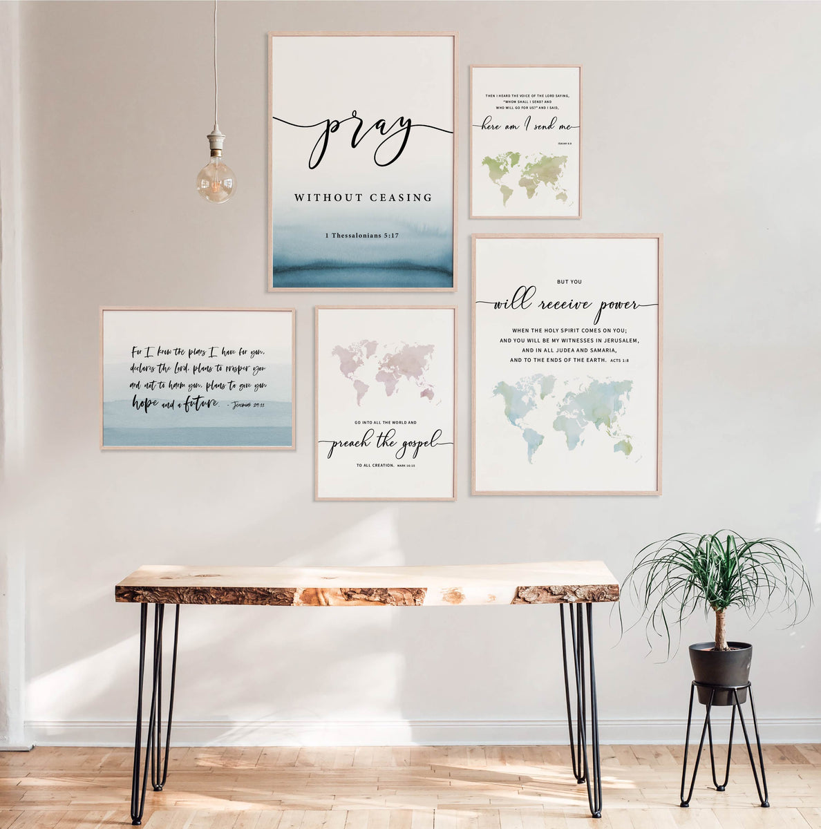 Colored Bible Verse Wall Art – KAMDesignHaus