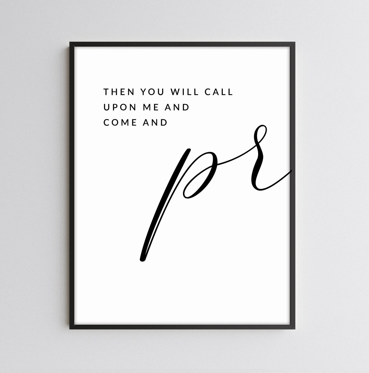 Jeremiah 29 12 Pray To Me Set Of 2 Printables Modern Scripture