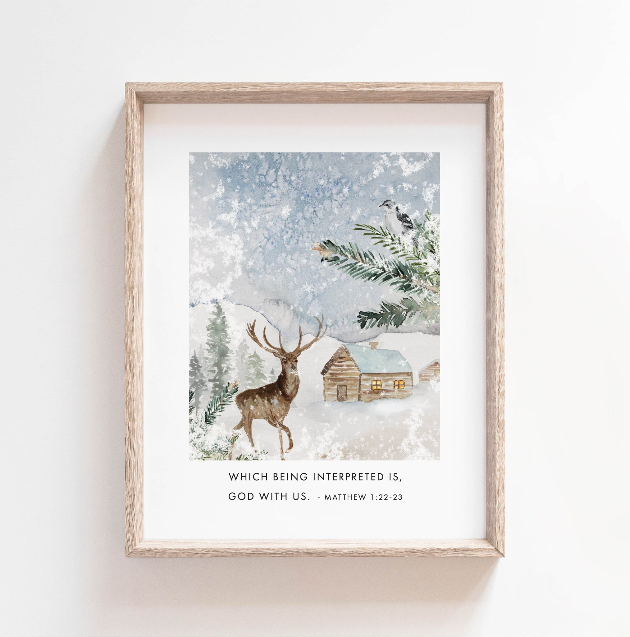 Matthew 1:22-23 Emmanuel Set of 3 Printables, Christmas Scripture ...